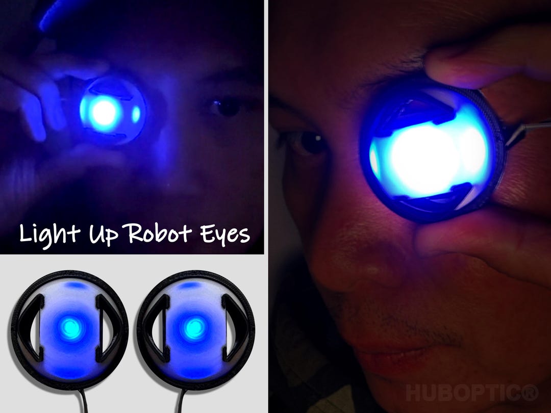 Light up Robot Eyes Props Cosplay Costume LED Eyes DIY Project - Etsy