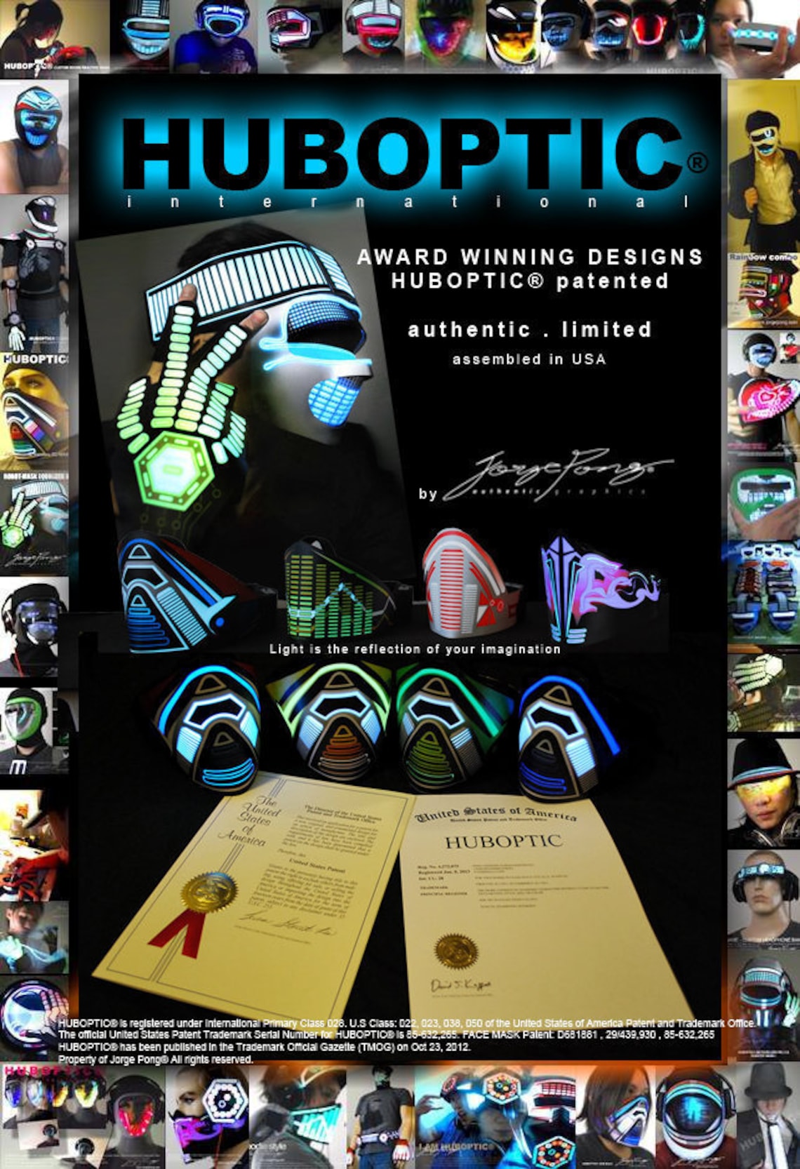 Cosplay LED Portable Strip 12" Multi-color Rgb Strip Costume Party DJ ...