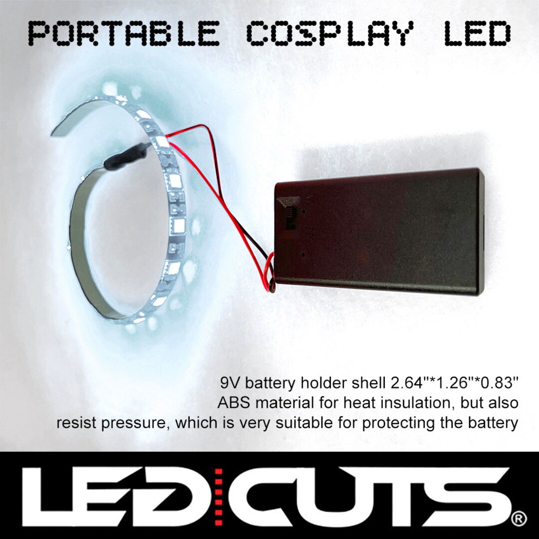 12 Inch LED Strips Cosplayer Lights Portable String Light for Cosplay ...