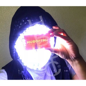 Illuminated Face Props LED Mask HUBOPTIC® DJ Mask Sound Reactive Light ...
