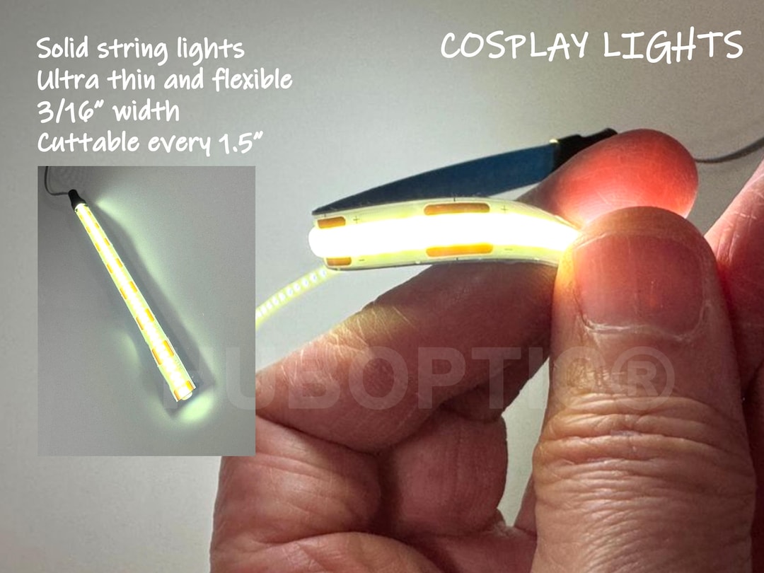 Cosplay Solid Strip Lights 10mm Led Steady on for Cosplayer Costume ...