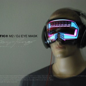 Cyborg M2 Robot LED Mask HUBOPTIC® DJ Mask Sound Reactive Light up Mask ...