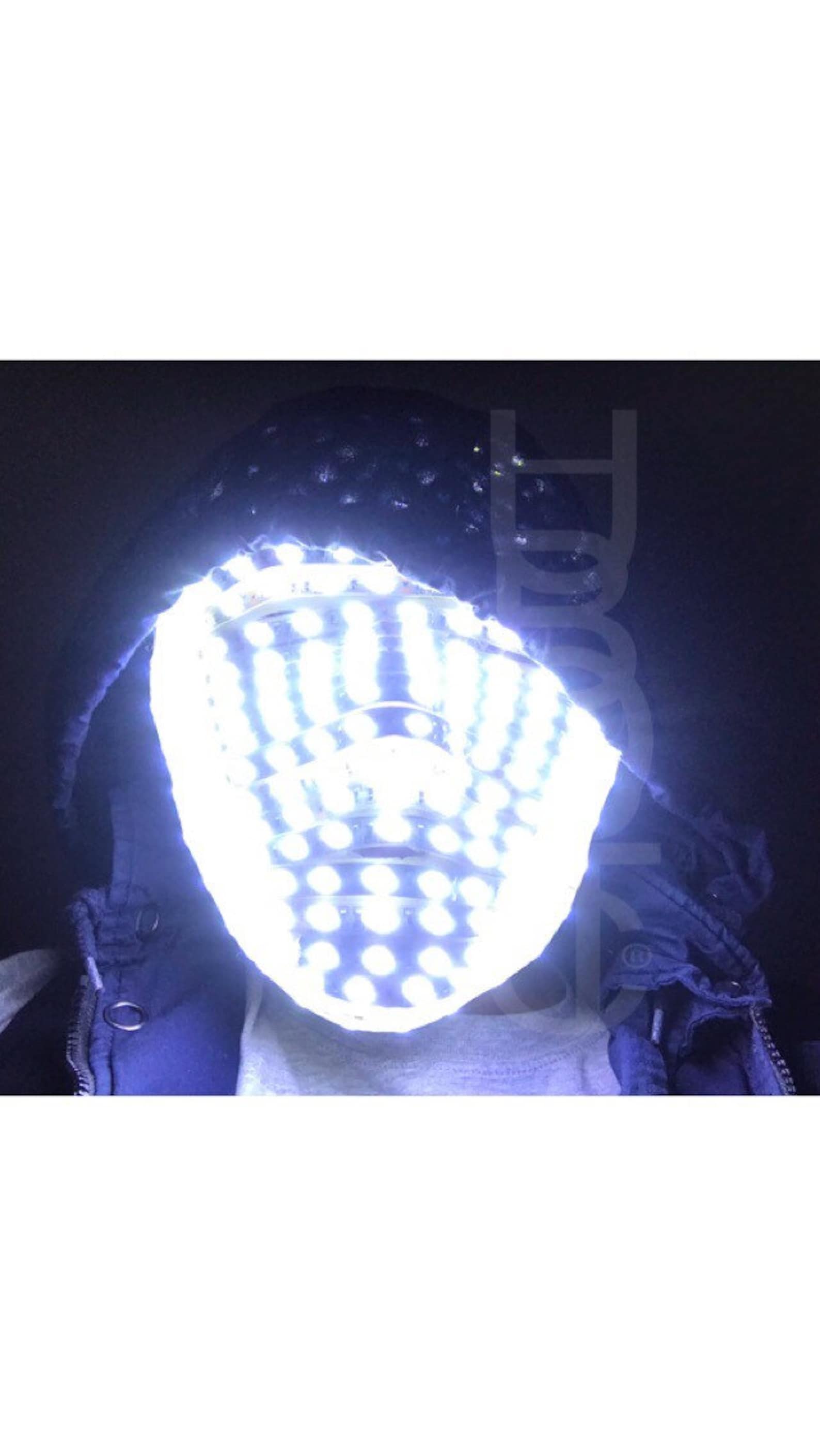 Illuminated Face Props LED Mask HUBOPTIC® DJ Mask Sound - Etsy