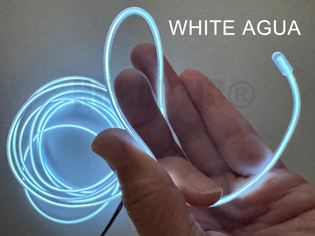 Cosplayer White Agua Light Wire 6' Ft Led String for Light up Costume ...