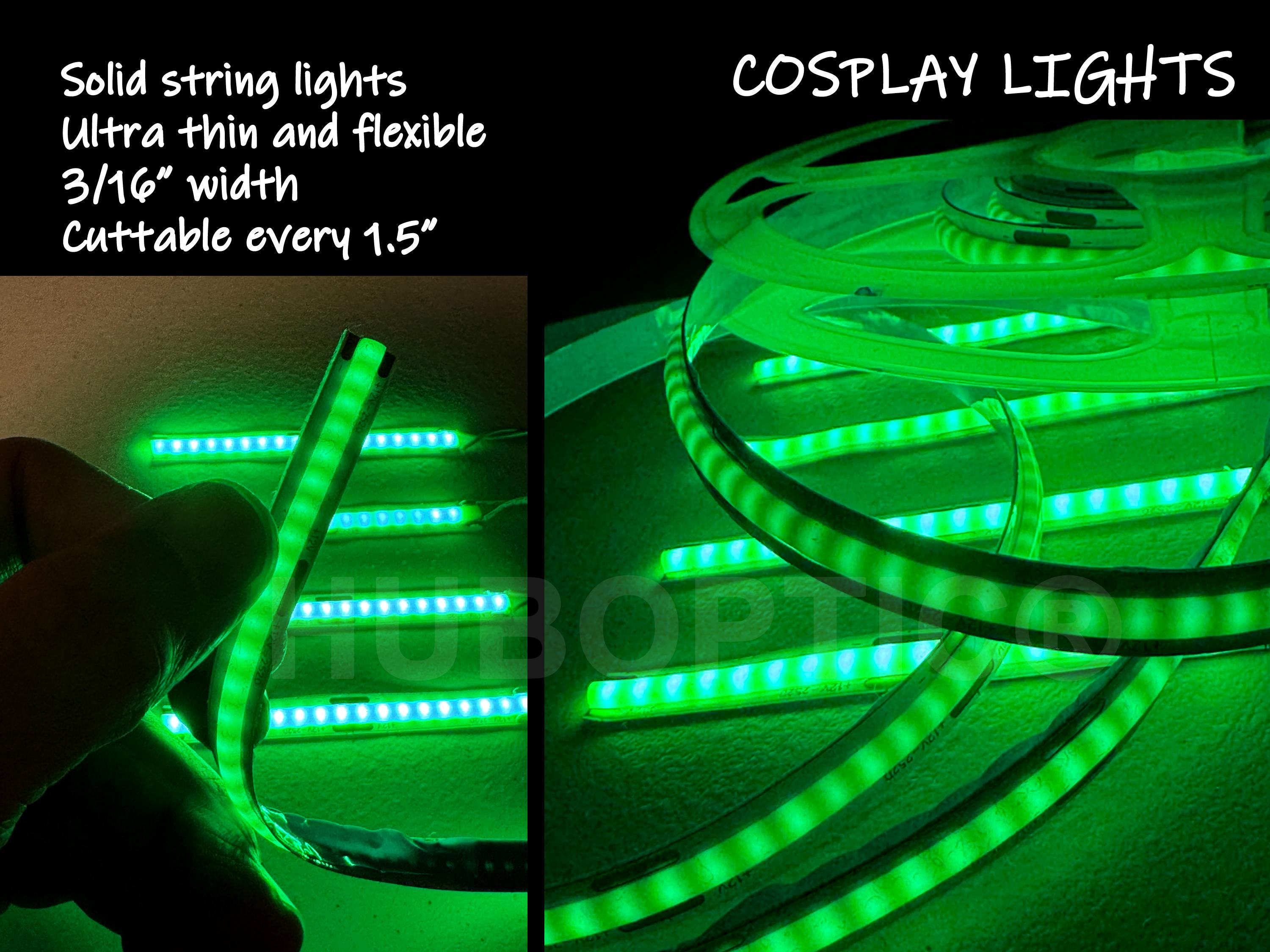 Cosplay Solid Strip Lights 10mm Led Steady on for Cosplayer Costume ...