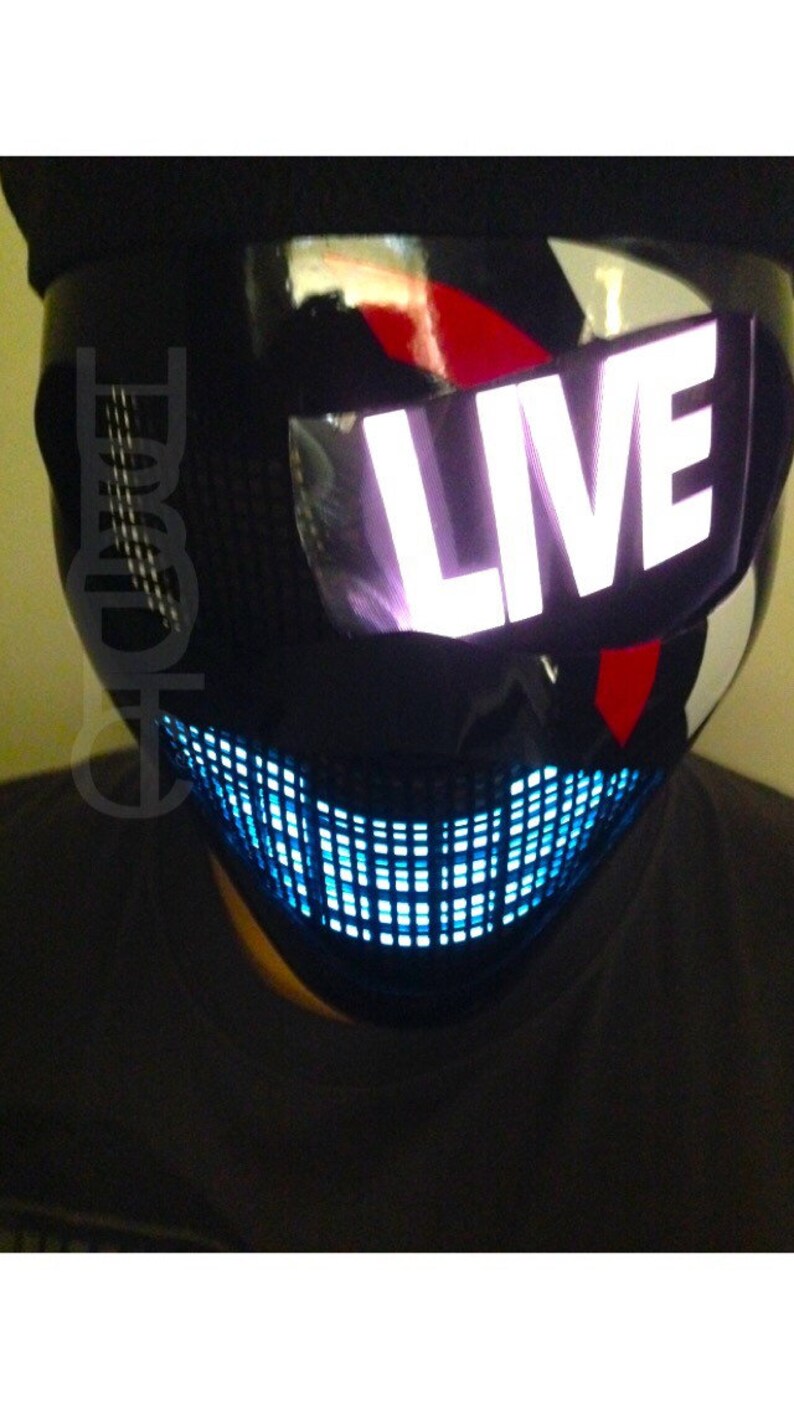 HUBOPTIC® LIVE Meta Mask Robot Props Rave Mask Dance Mask for - Etsy