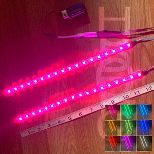 Cosplay LED Portable Strip 12" Multi-color Rgb Strip Costume Party DJ ...