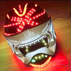 Commission Custom Helmet (royalty Licensing Free) HUBOPTIC® LED Dj ...