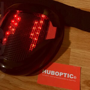 Ghost Shadow Red Eyes Robot Mask HUBOPTIC® DJ Mask Sound Reactive Light ...
