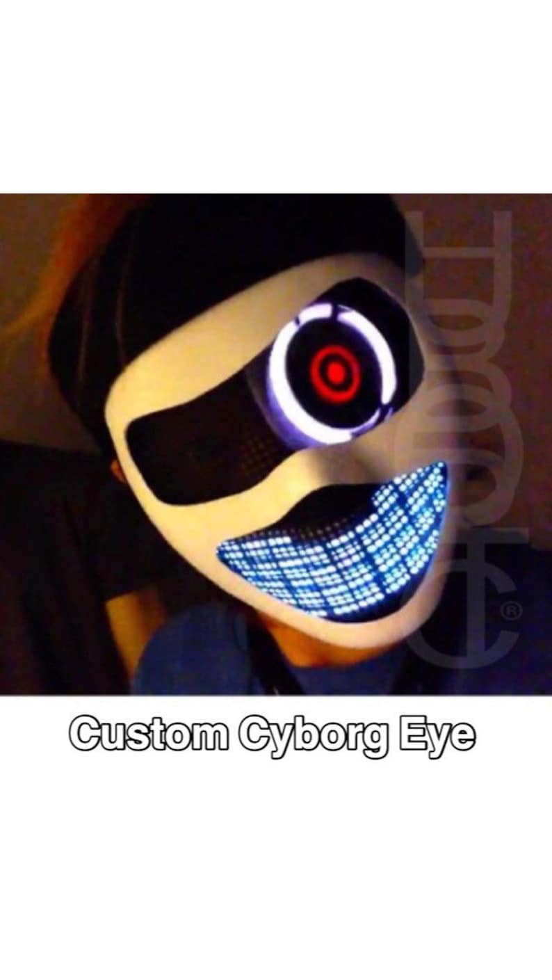 Cyborg Eye Robot Mask HUBOPTIC® DJ Mask Sound Reactive Light - Etsy