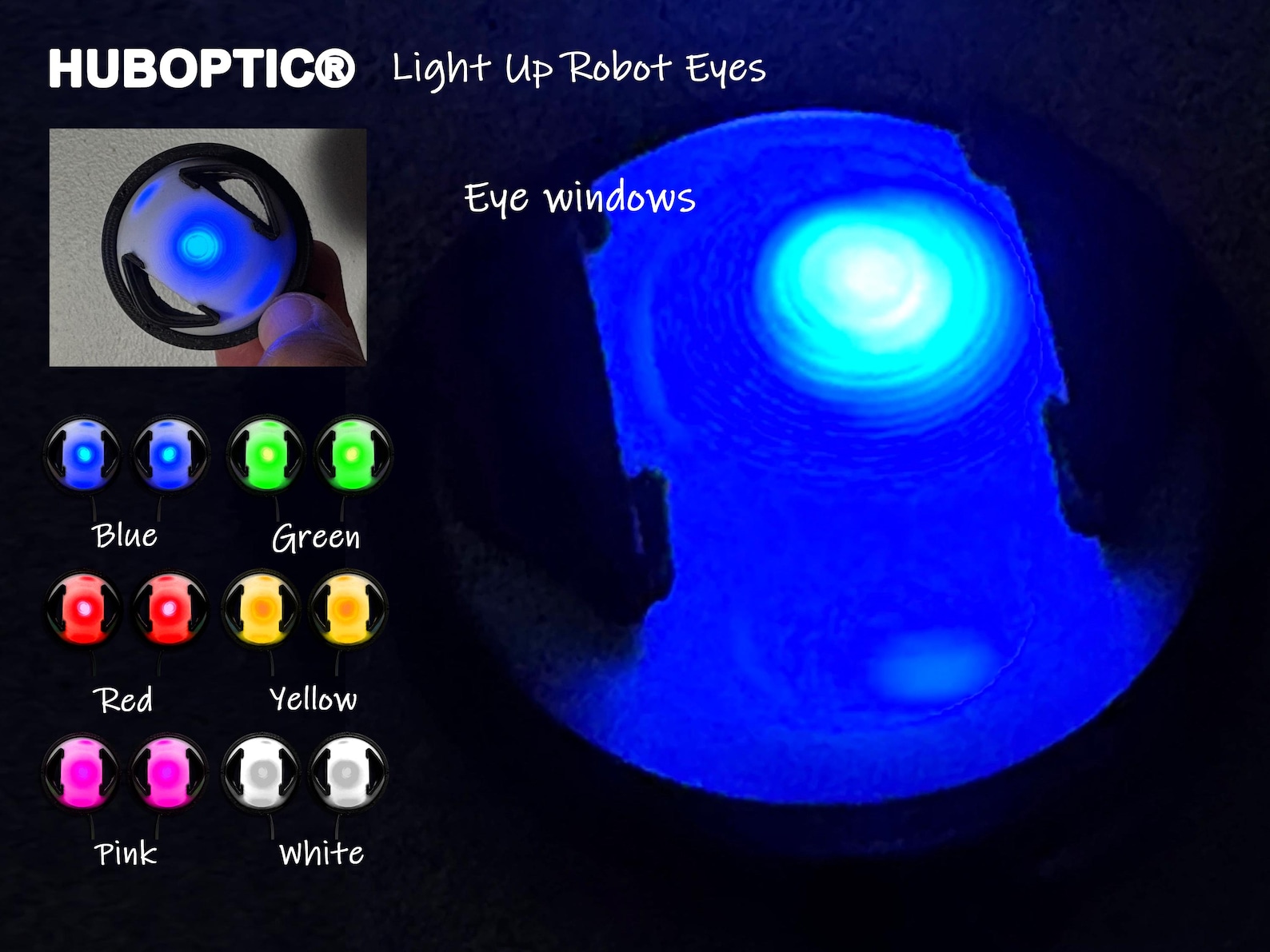 Light up Robot Eyes Props Cosplay Costume LED Eyes DIY Project - Etsy