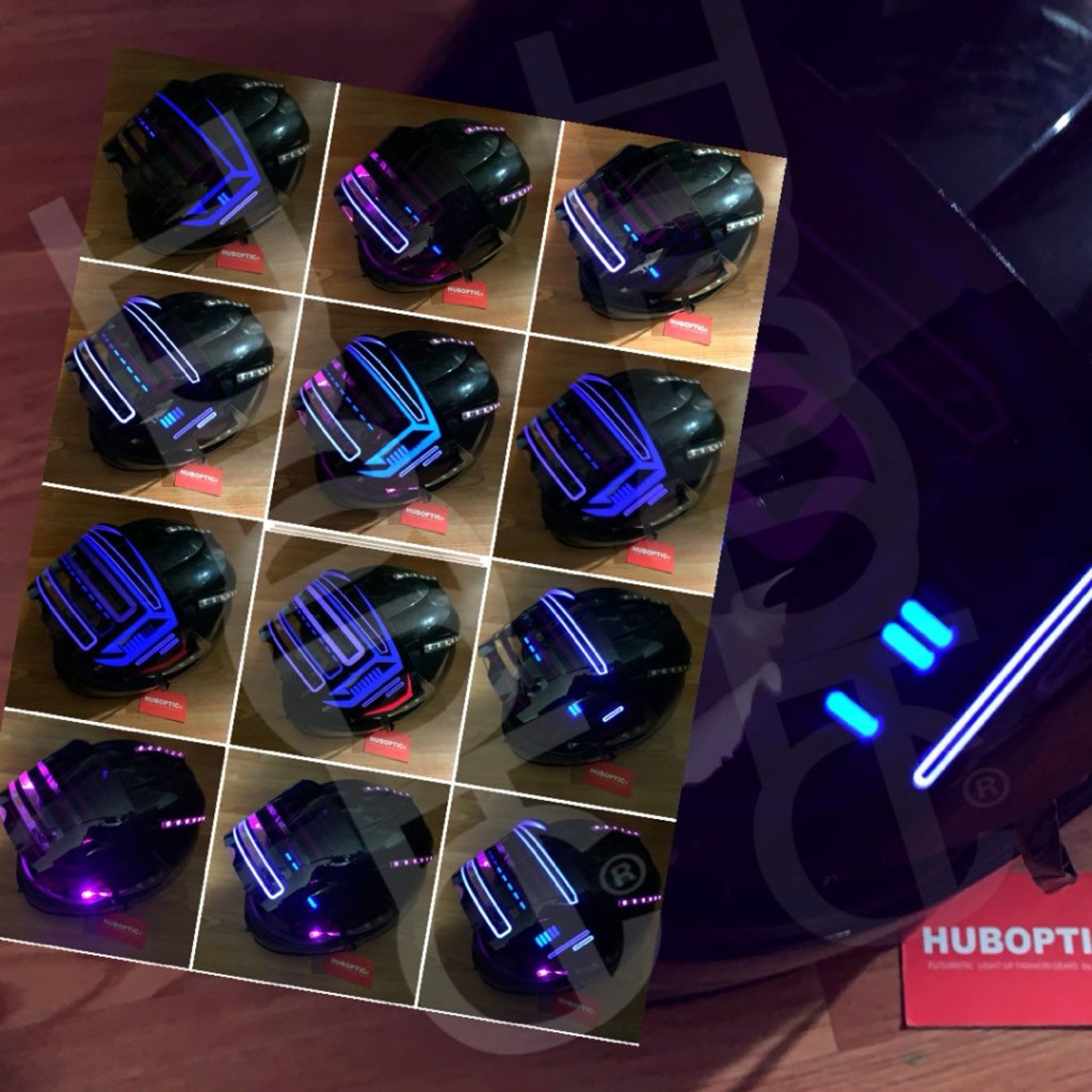 Electro Robot Helmet HUBOPTIC® LED Helmet Sound Reactive - Etsy