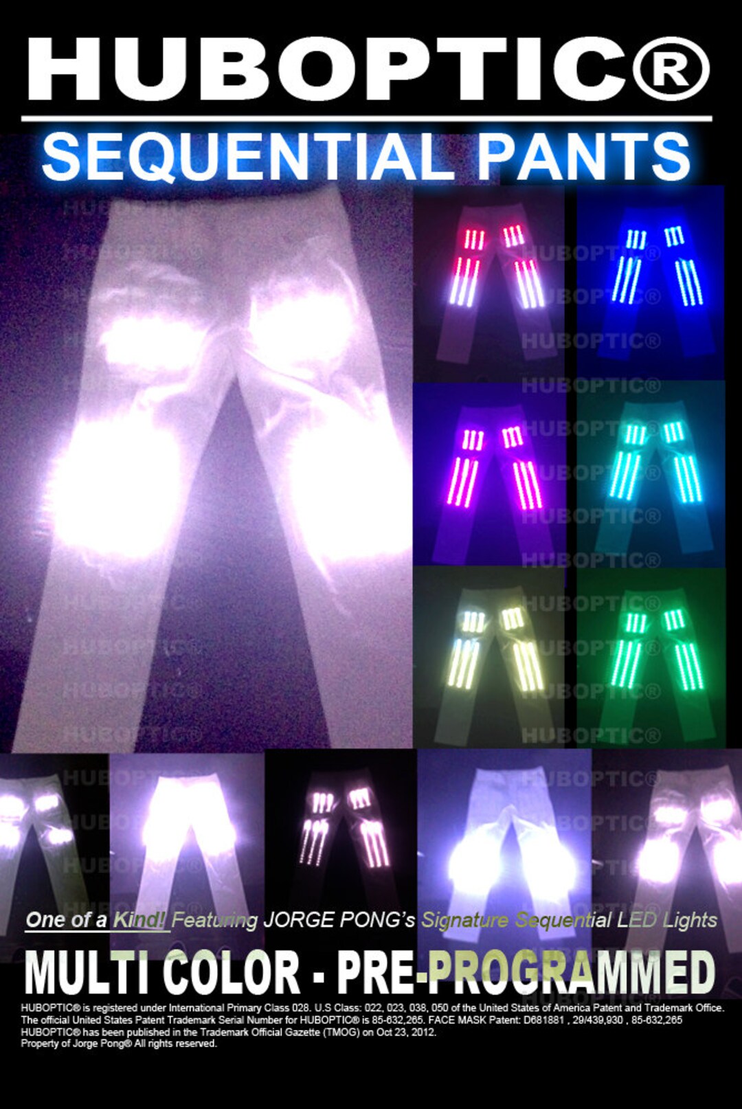 Dancer Light up Pants Sound Reactive HUBOPTIC® Gear Customization ...