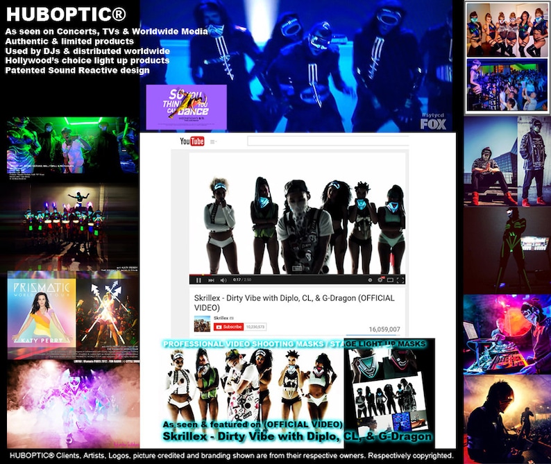 Cyborg M2 Robot LED Mask HUBOPTIC® DJ Mask Sound Reactive - Etsy