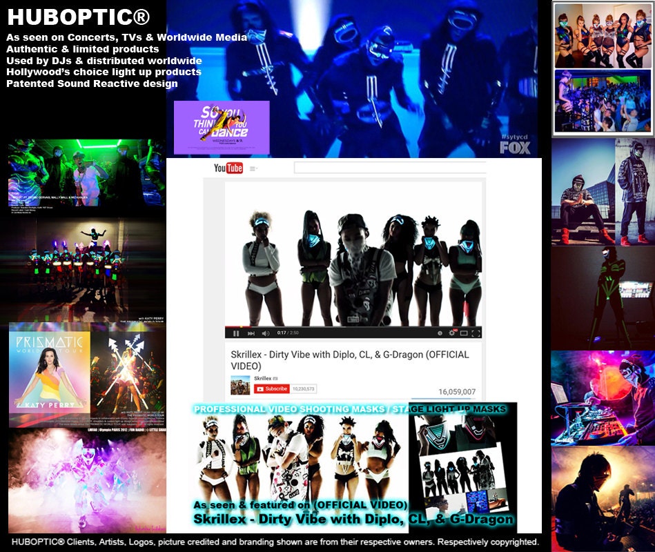 Cyborg M2 Robot LED Mask HUBOPTIC® DJ Mask Sound Reactive - Etsy