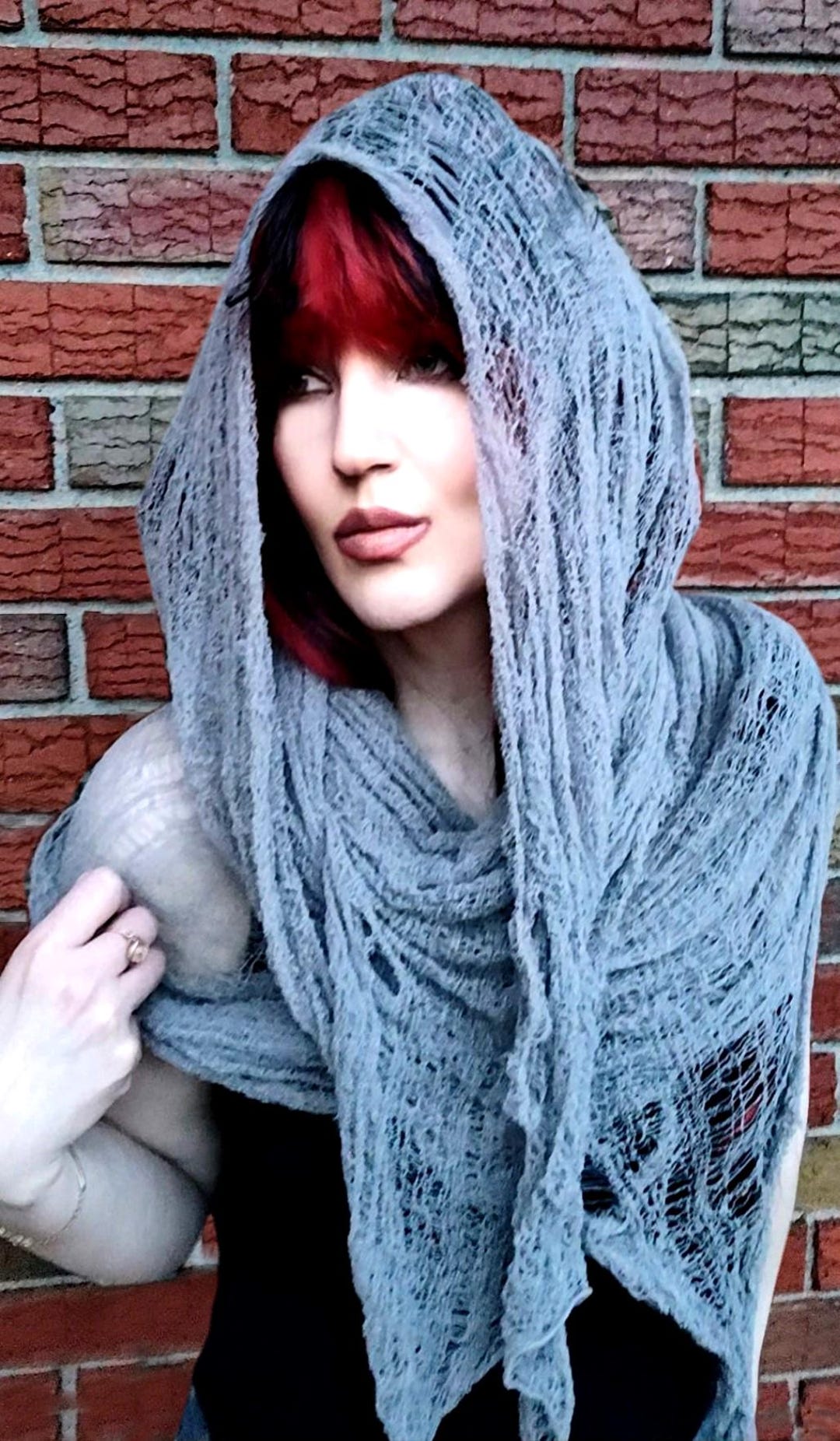 BUY2GET3RDFREE Infinity Scarf, Post Apocalyptic, Goth, Wiccan, Grunge ...