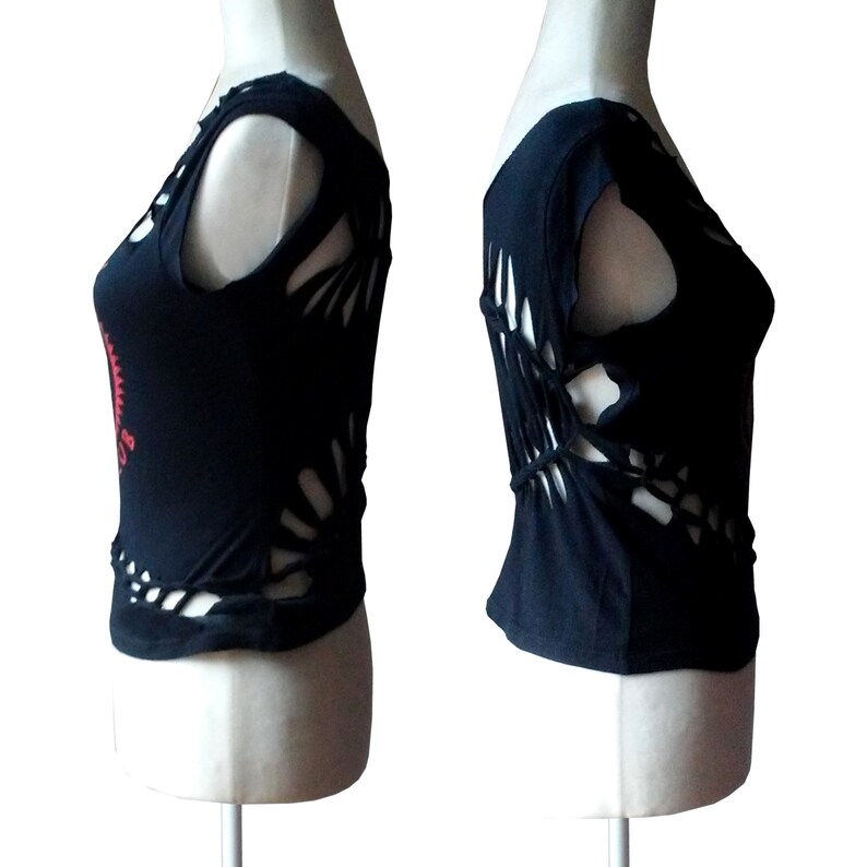 Yoga Slashed T Top/slit Weave Top / Meditation Shirt / Namaste - Etsy