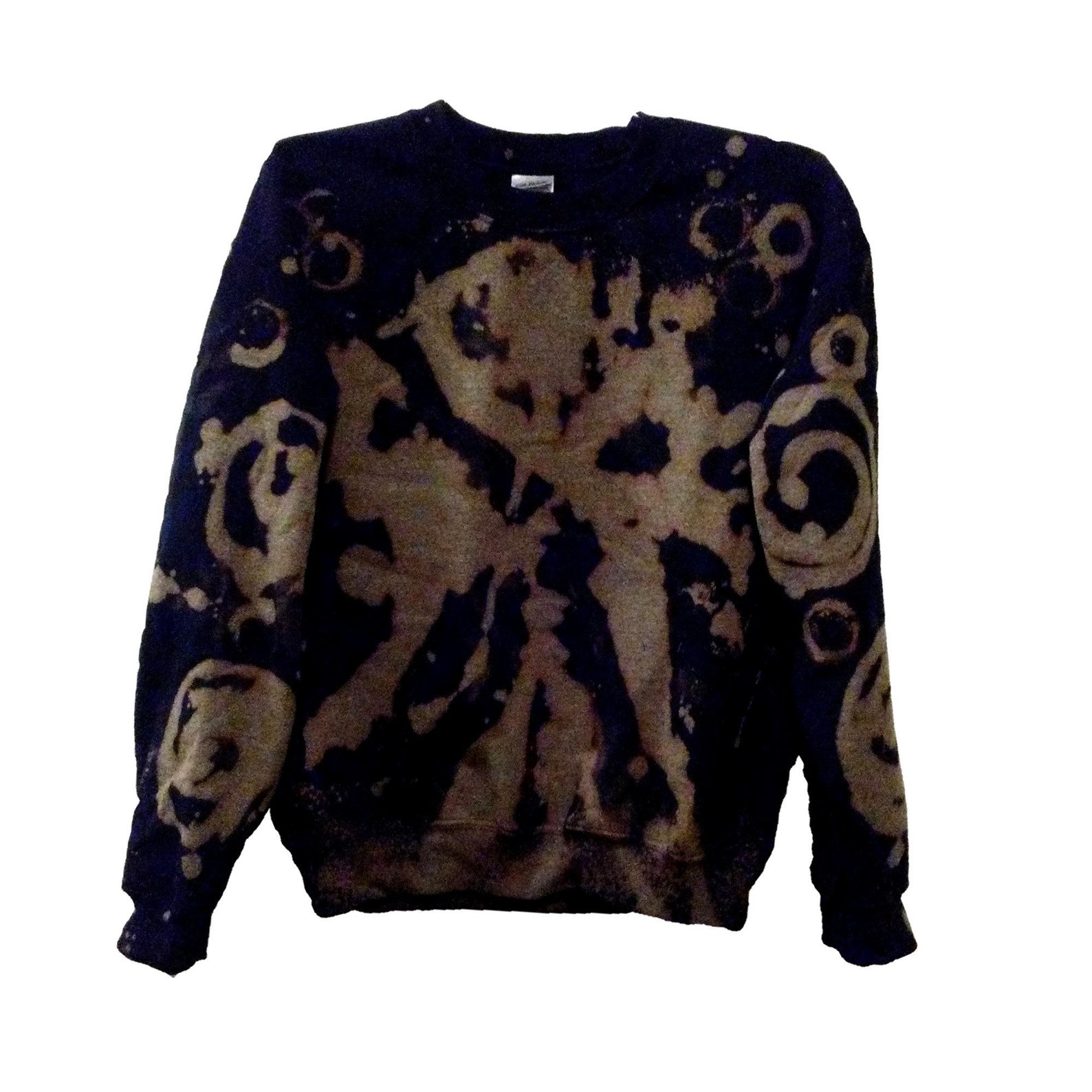 Distressed Sweatshirt / Sweatshirt /goth/grunge/ Acid Wash Sweatshirt ...