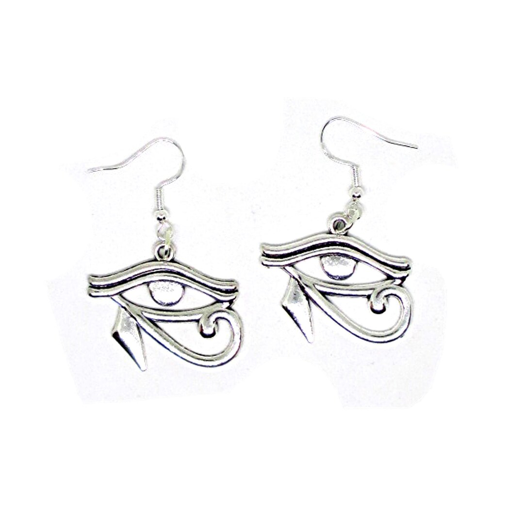 BUY 2 GET 3RD FREE Eye of Horus Earrings,silver Eye of Ra Charm ...