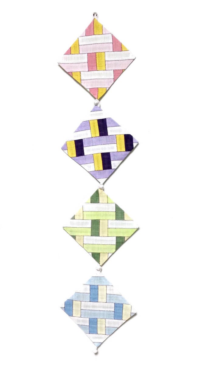 Set of 4 Tea Coasters With Ramie Fabrics Korean Traditional Patchwork ...