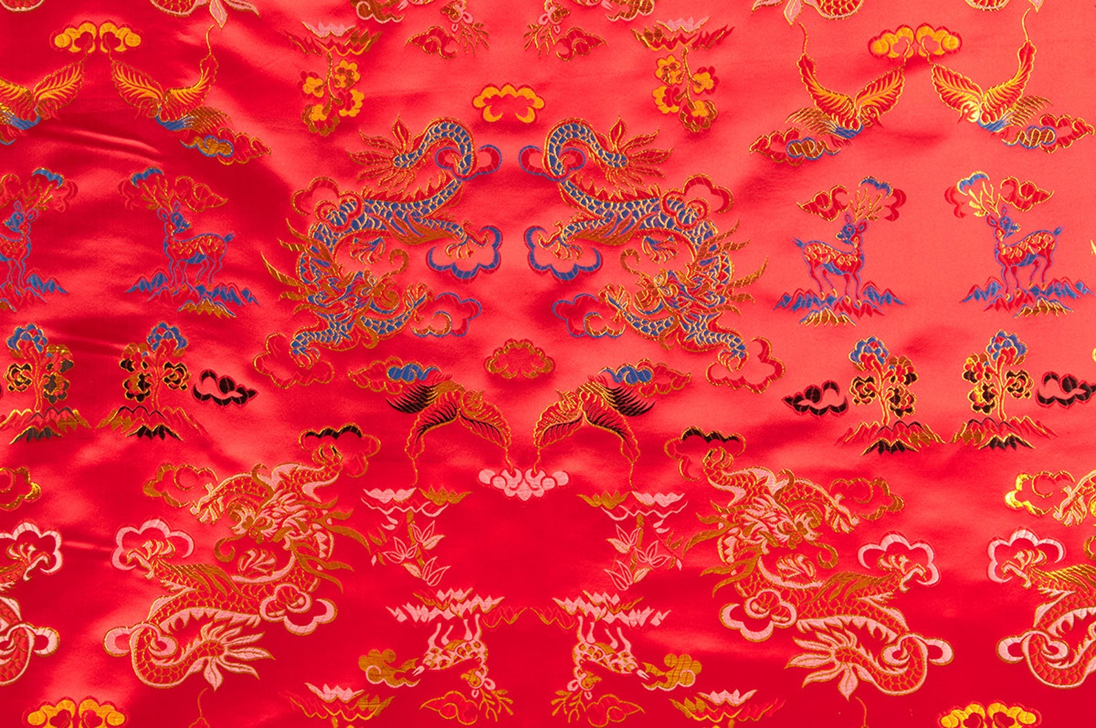 Korean Traditional Dragon Pattern Fabric for Hanbok Dress - Etsy