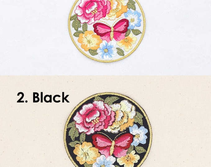 Korean Traditional Flower Embroidery Fabric for Table Runner, Cloth ...