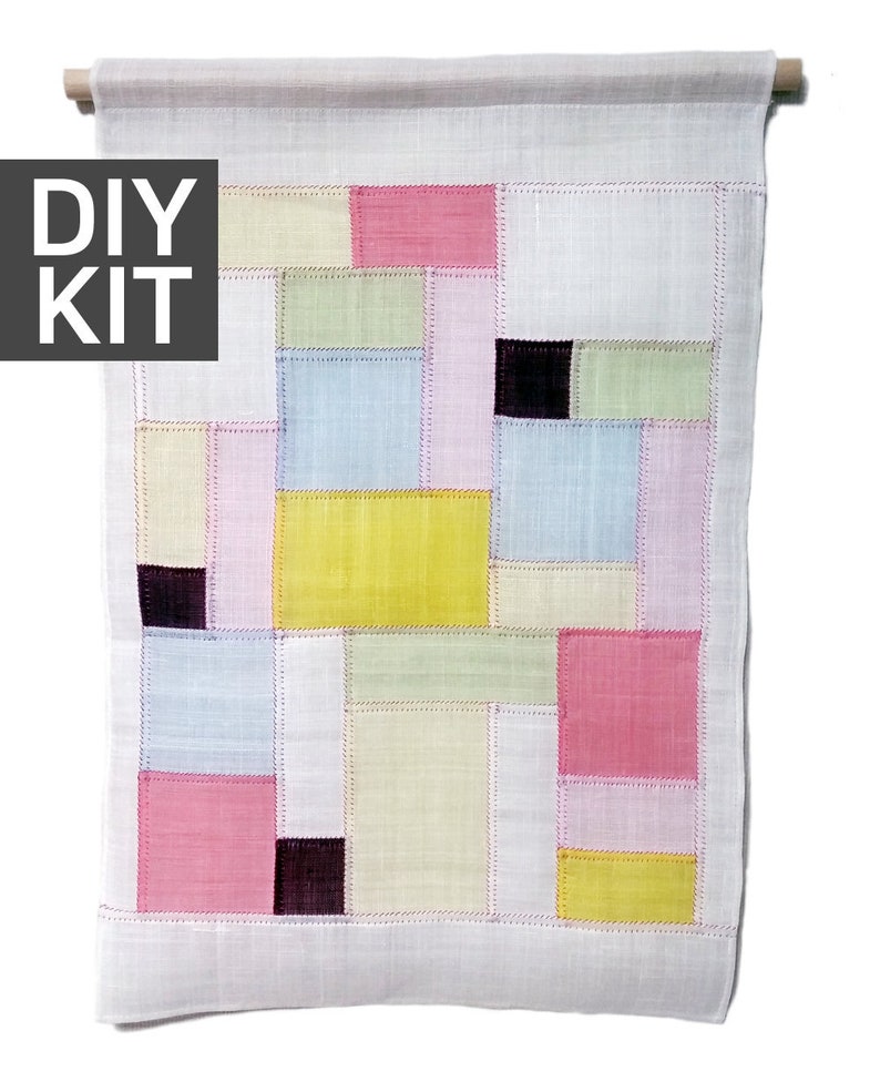 DIY Kit : Korean Traditional Ramie Fabrics Patchwork Pojagi | Etsy