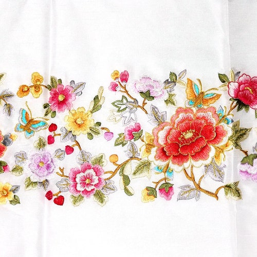 Korean Traditional Pattern Organza Fabric Hanbok Dol First - Etsy