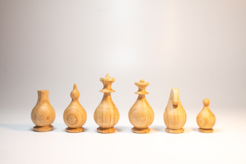 Lovenlight Original Design Chess Set With Board Handmade With - Etsy