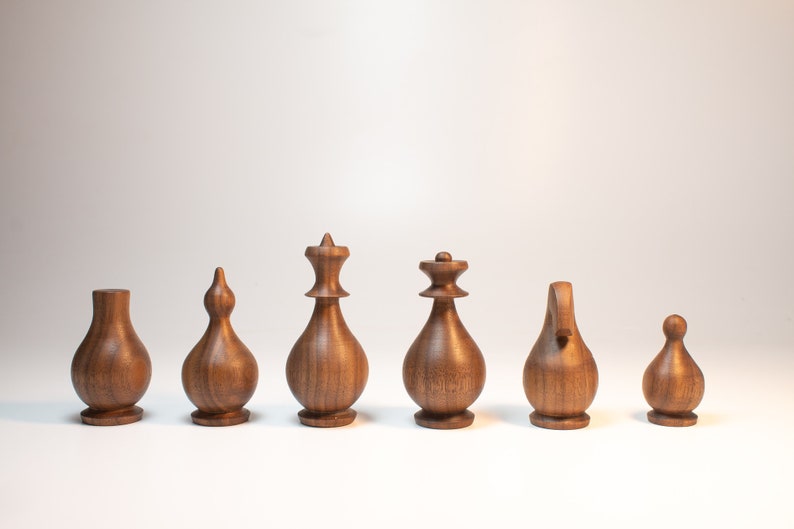 Lovenlight Original Design Chess Set With Board Handmade With - Etsy