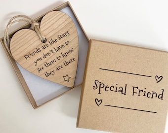 UK Handmade Friendship Gifts Engraved Hanging Heart Keepsake Mindfulness Positivity Wellbeing House Decoration Sign Birthday Gift Etsy UK