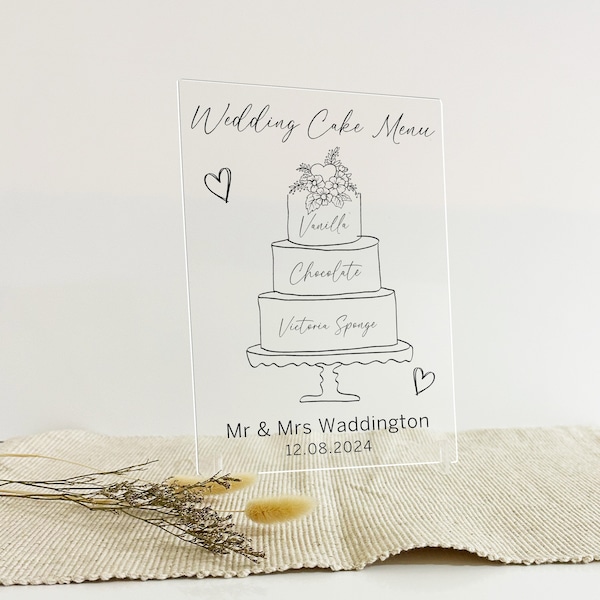Wedding Cake Sign - Etsy