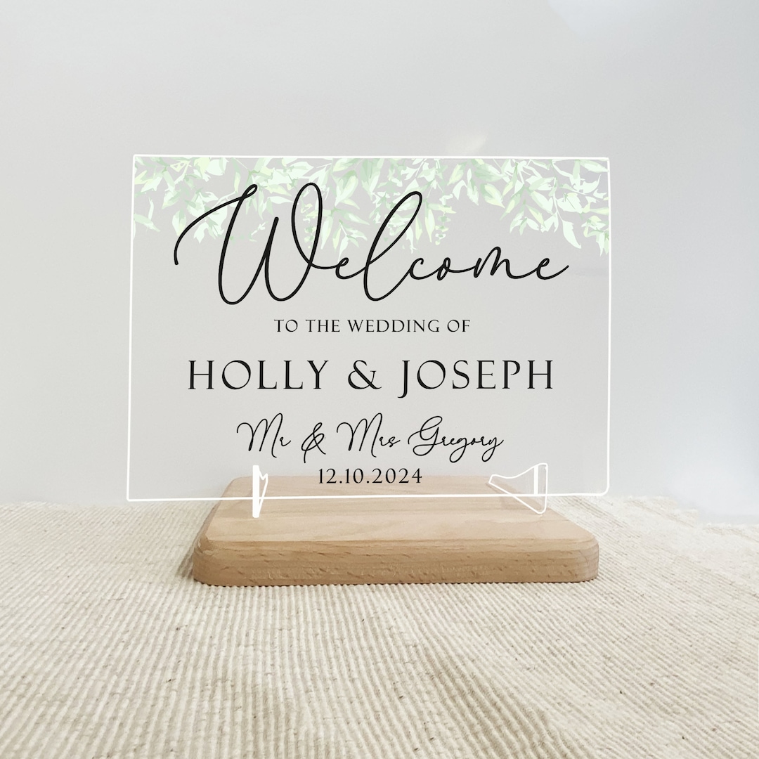 Wedding Welcome Sign Welcome Wedding Table Sign Wedding Table Sign ...