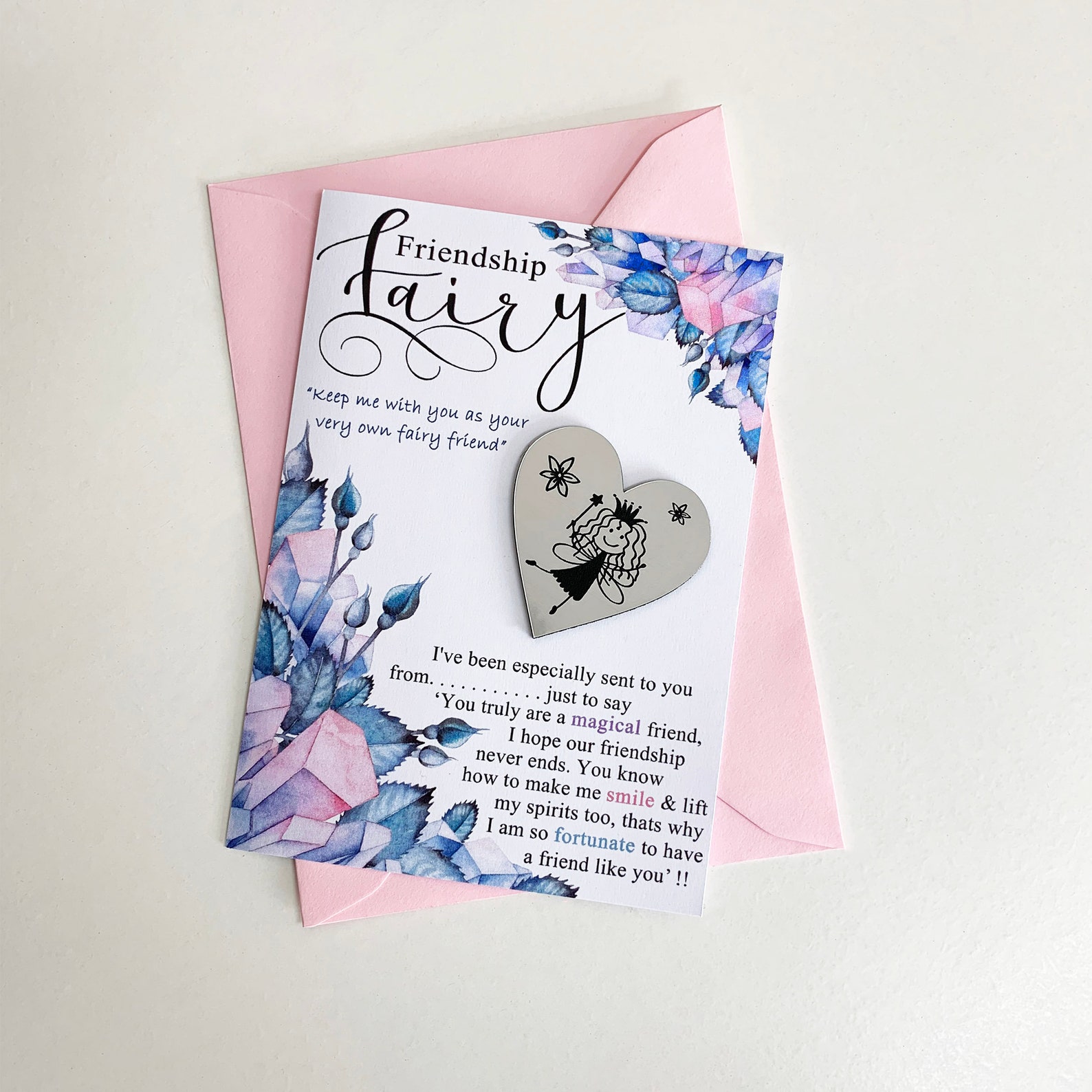 Personalised Best Friend Gift Friendship Heart Pocket Token & - Etsy