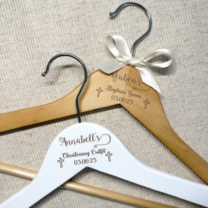 Hanger for Christening / Baptism / First Holy Communion, Personalised ...