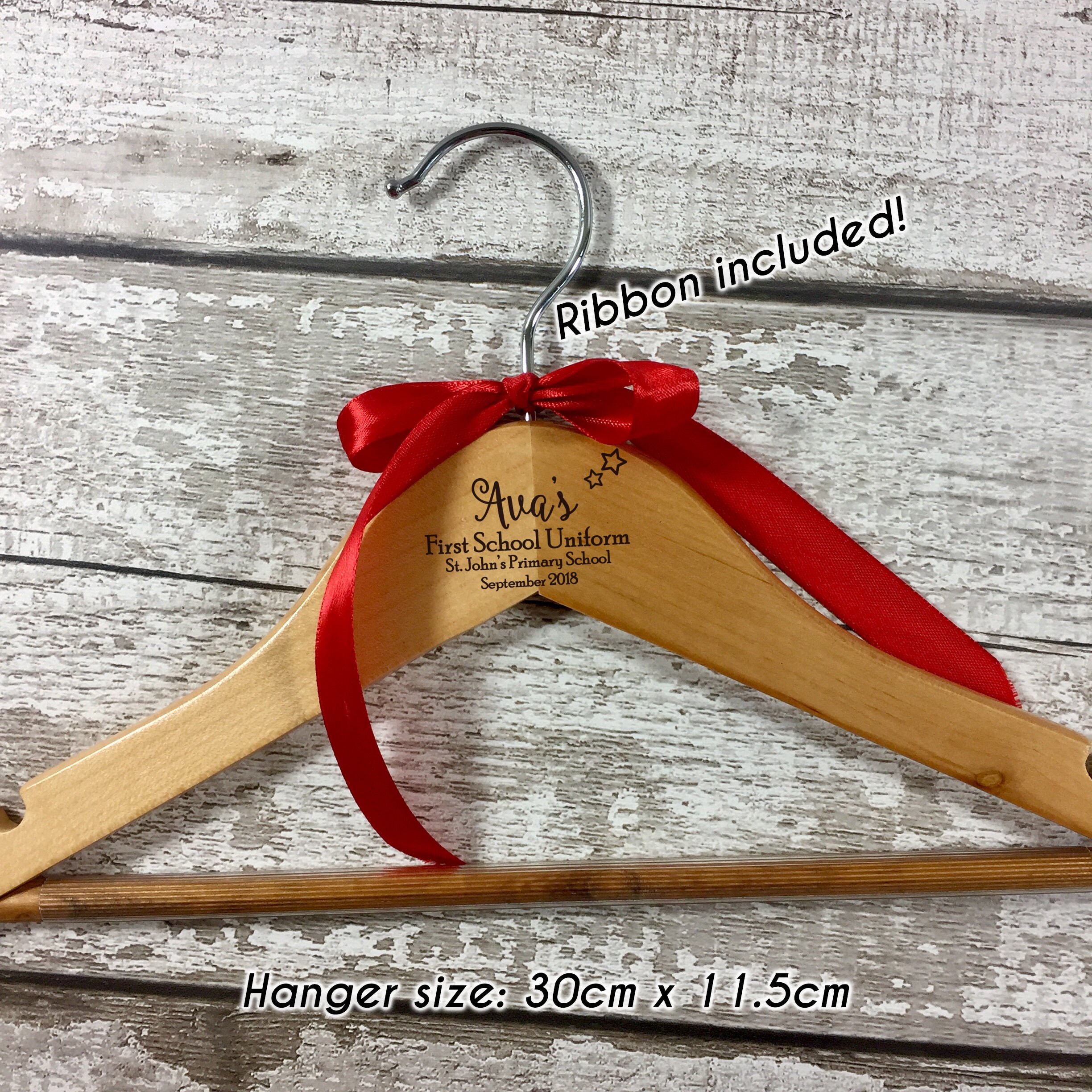 First School Uniform Hanger Engraved Kids Hangers - Etsy UK
