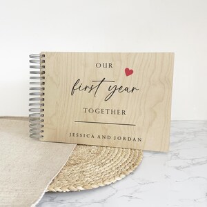 1st Anniversary Gift, Our First Year Scrapbook, First Year Together ...