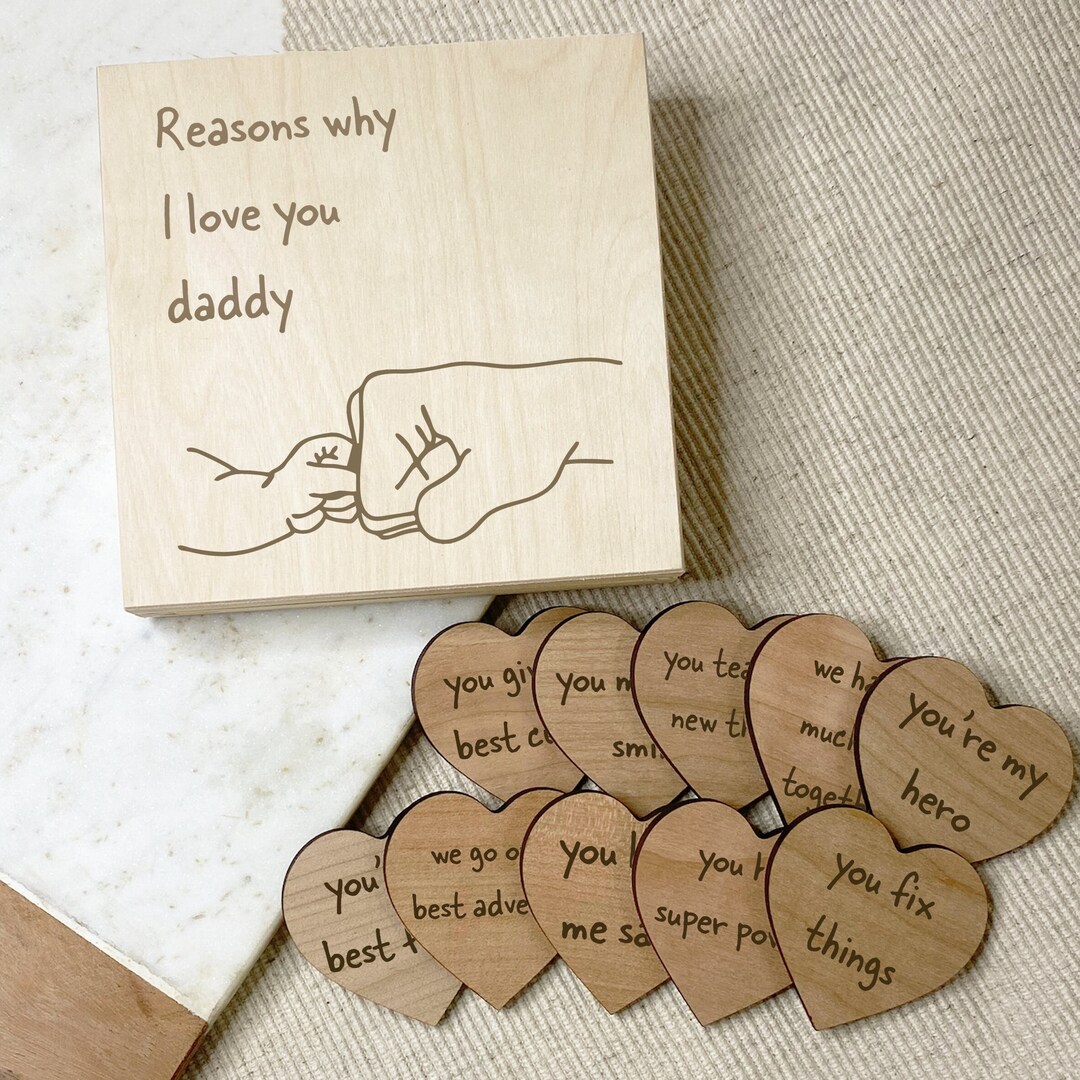 Personalised Gift for Dad on Fathers Day, 10 Reasons Why I Love You Dad ...