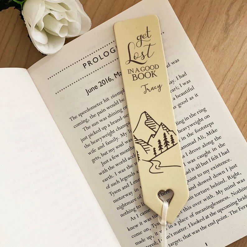 Personalised Engraved Leather Bookmark Gift Personalized | Etsy