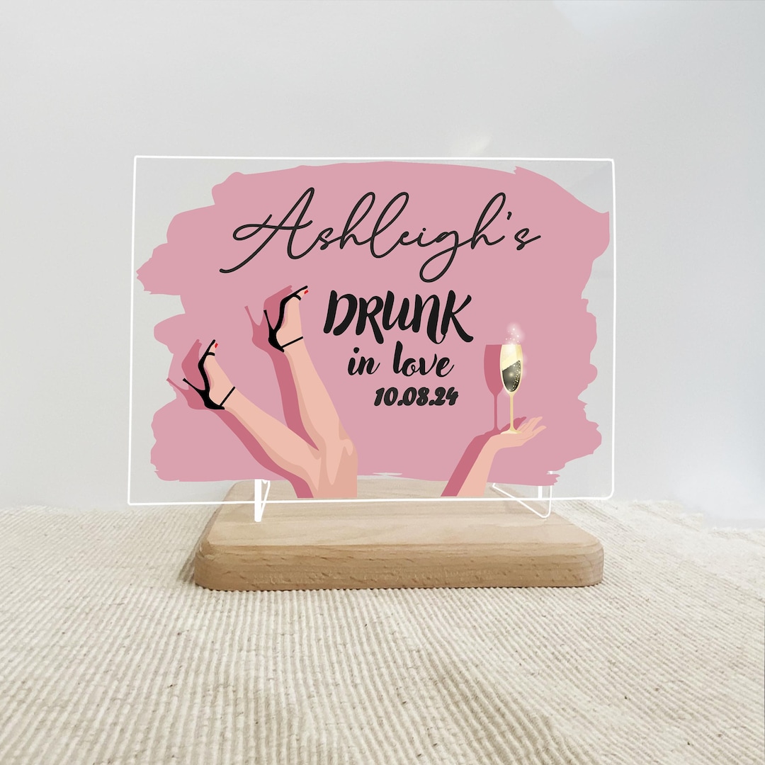 Drunk in Love Hen Party Sign, Welcome Table Sign Cocktail Party Hen Do ...