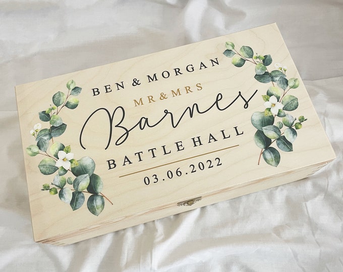 Personalized Wedding Day Gift Keepsake Shadowbox Split Monogram With ...