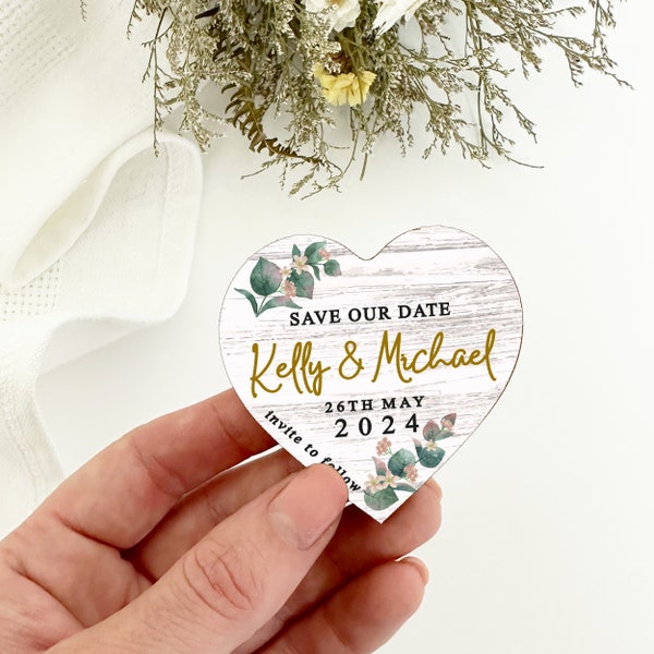 Magnetic Wedding Save the Date - Etsy
