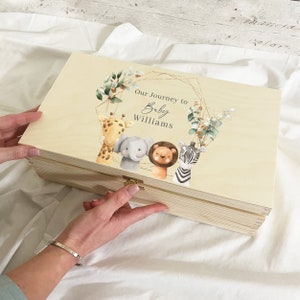 Baby Shower Box, Personalised Pregnancy Keepsake Box, Keepsake for ...