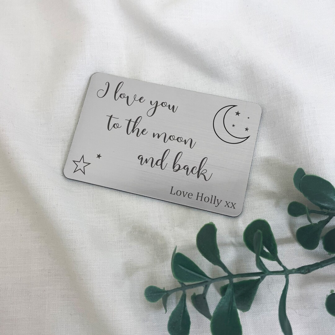 Personalised Men's Wallet Insert, Gift for Him, for Father's Day ...