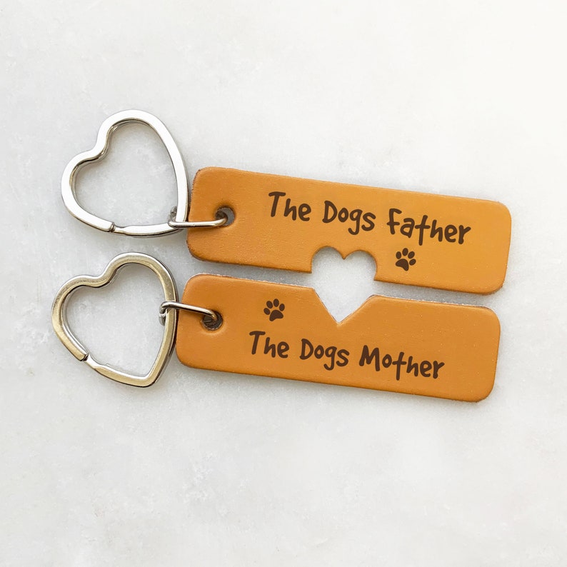 Dog Keyring Set Pair of Dog Parents Keyrings for Keychain - Etsy UK