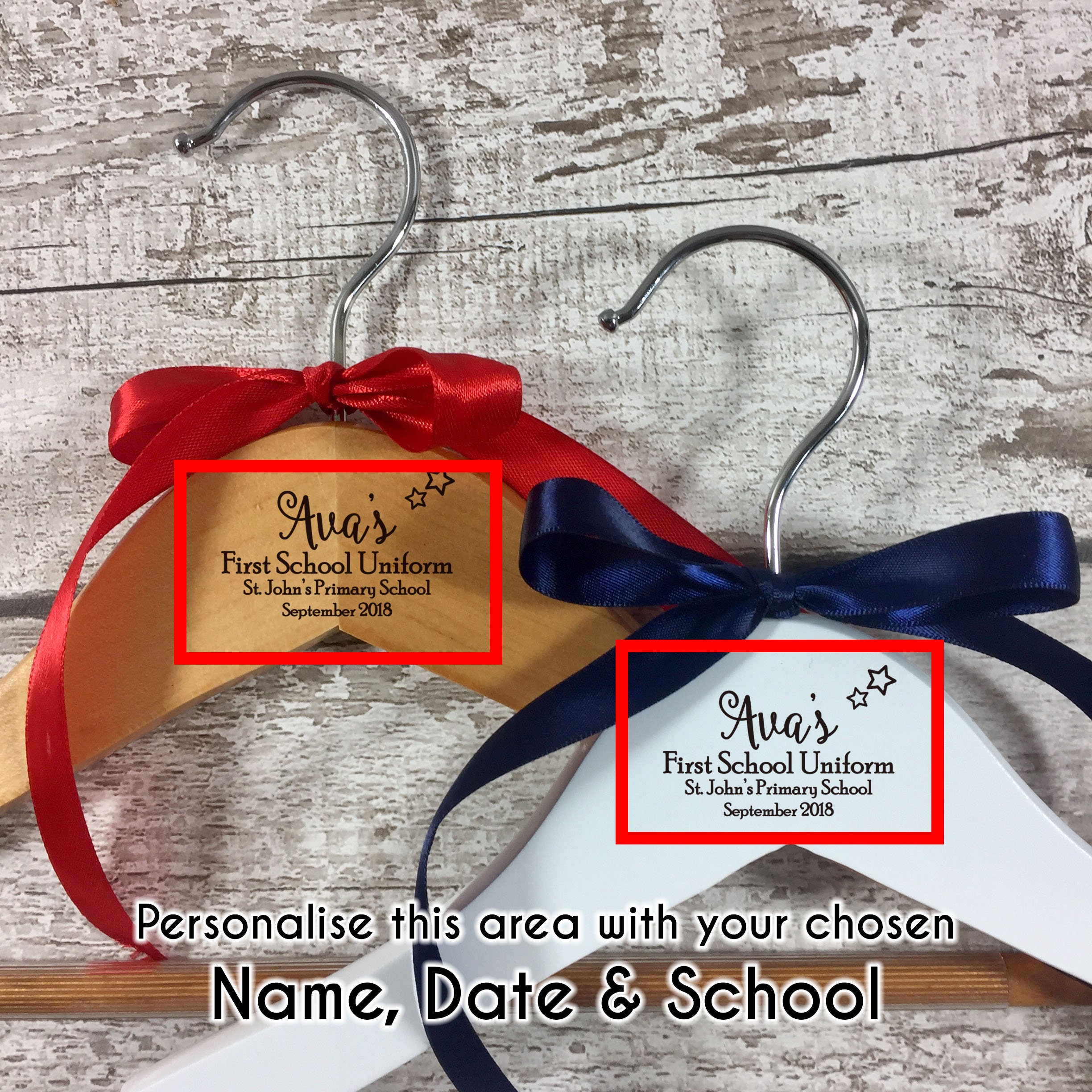 First School Uniform Hanger Engraved Kids Hangers - Etsy UK