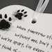 Pet Loss Memorial Plaque, Bereavement Paw Print Keepsake to Remember a ...