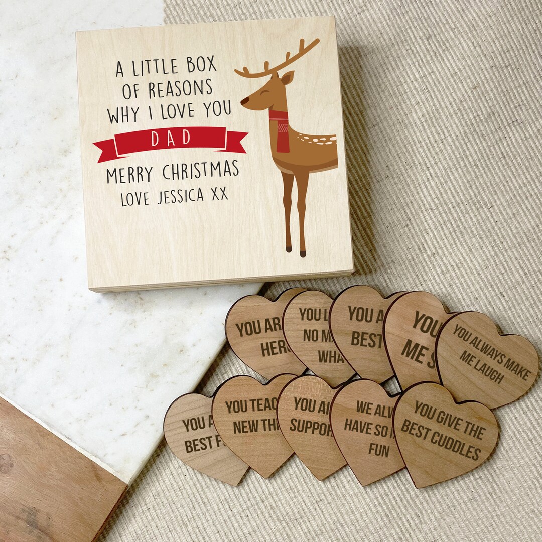 10 Reasons Why I Love You Dad, Christmas Gift for Dad / Grandad ...