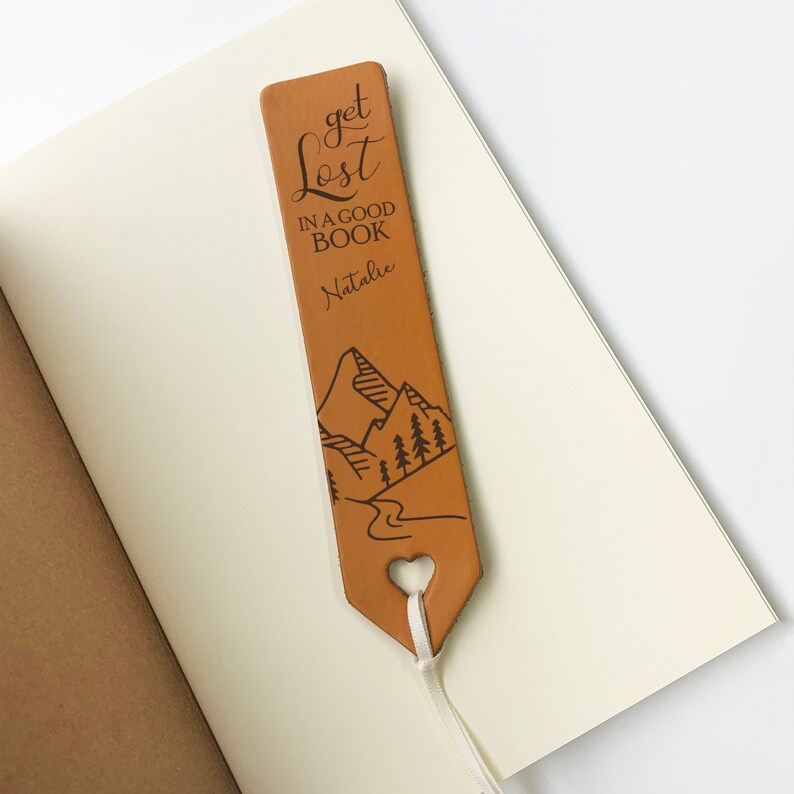 Personalised Engraved Leather Bookmark Gift Personalized - Etsy