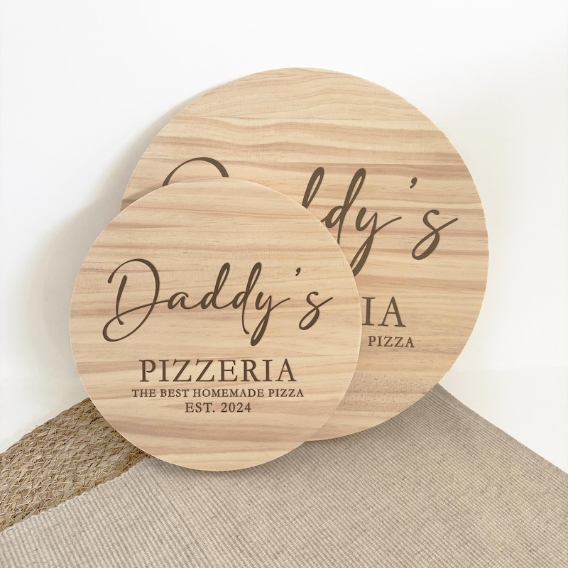 Wooden Pizza Serving Board - Etsy